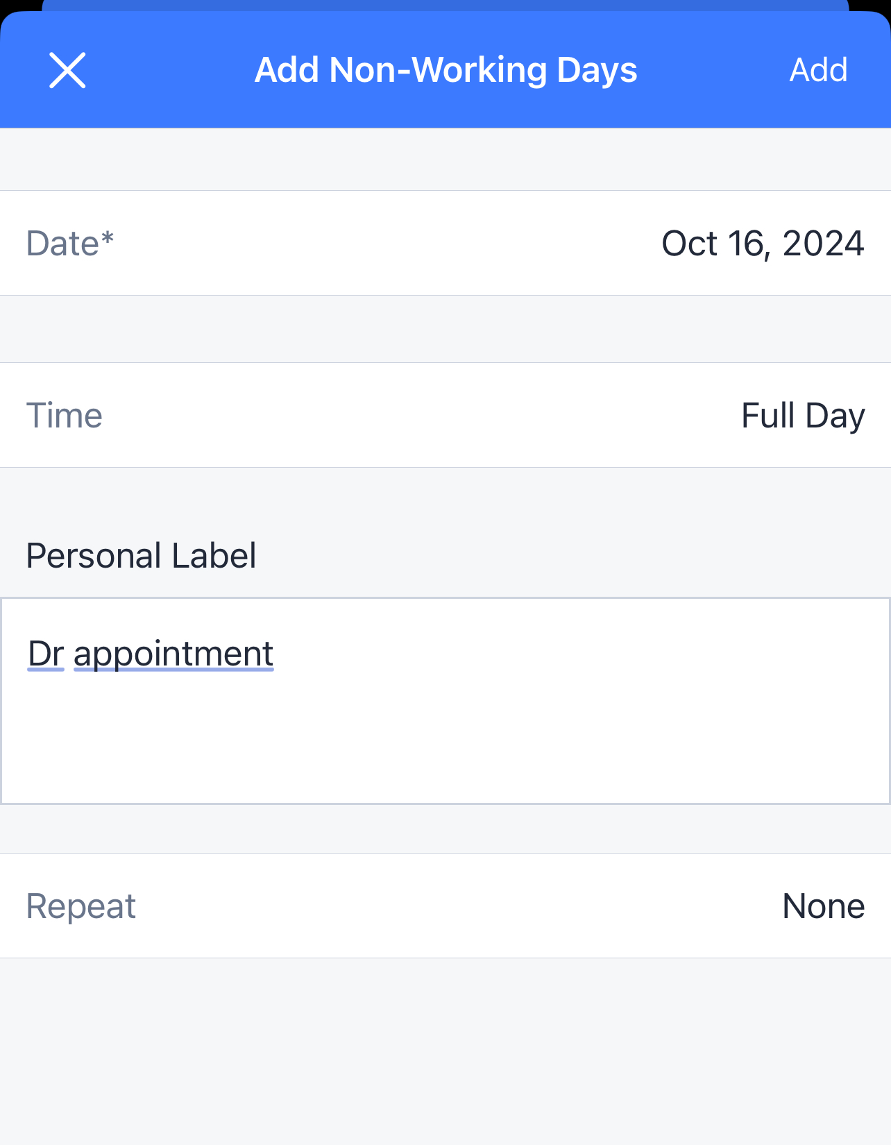HOW TO: set 'Non Working' Days in WillSub+ – Enriched Schools